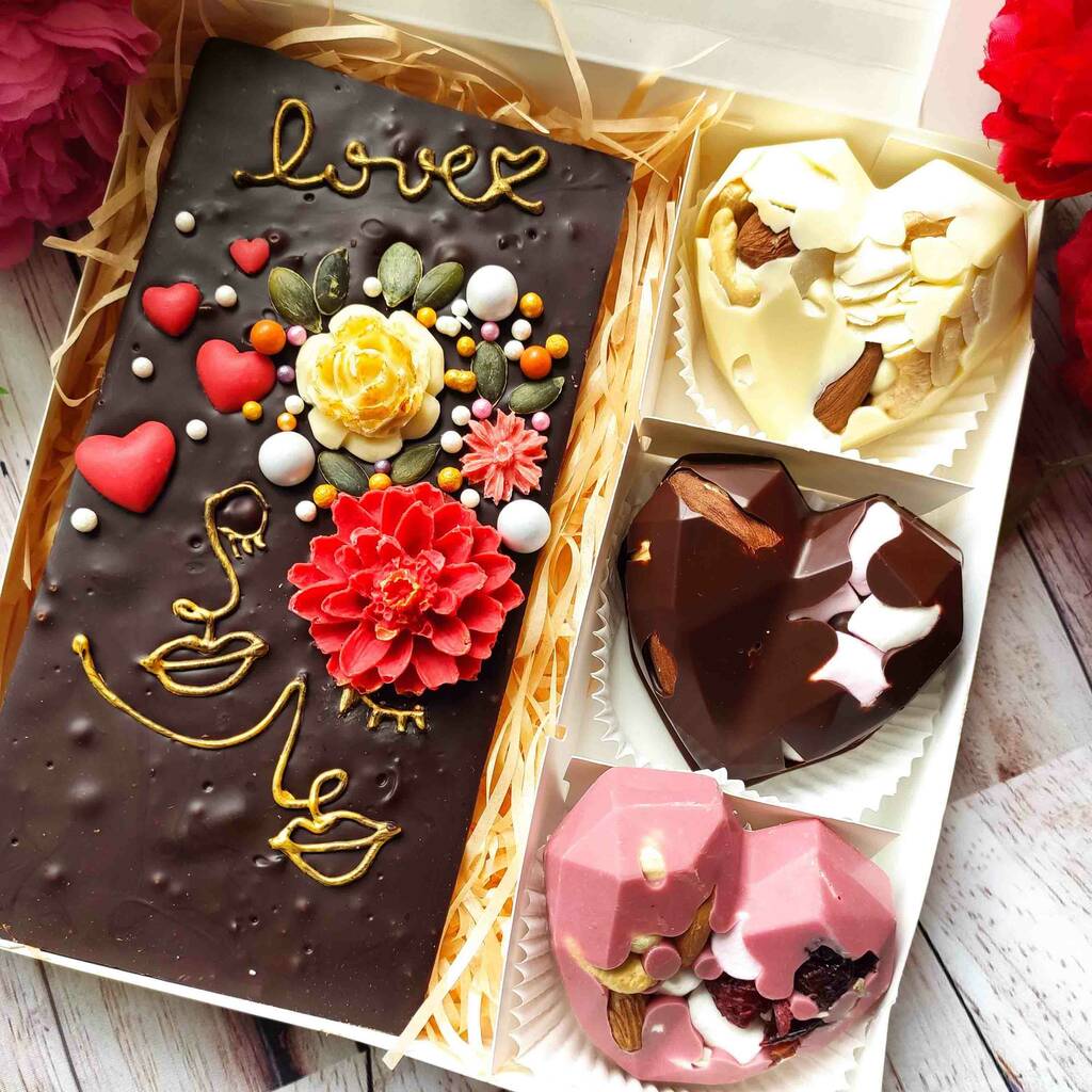Personalised 'couple In Love' Artisan Chocolate Gift By The Unique ...