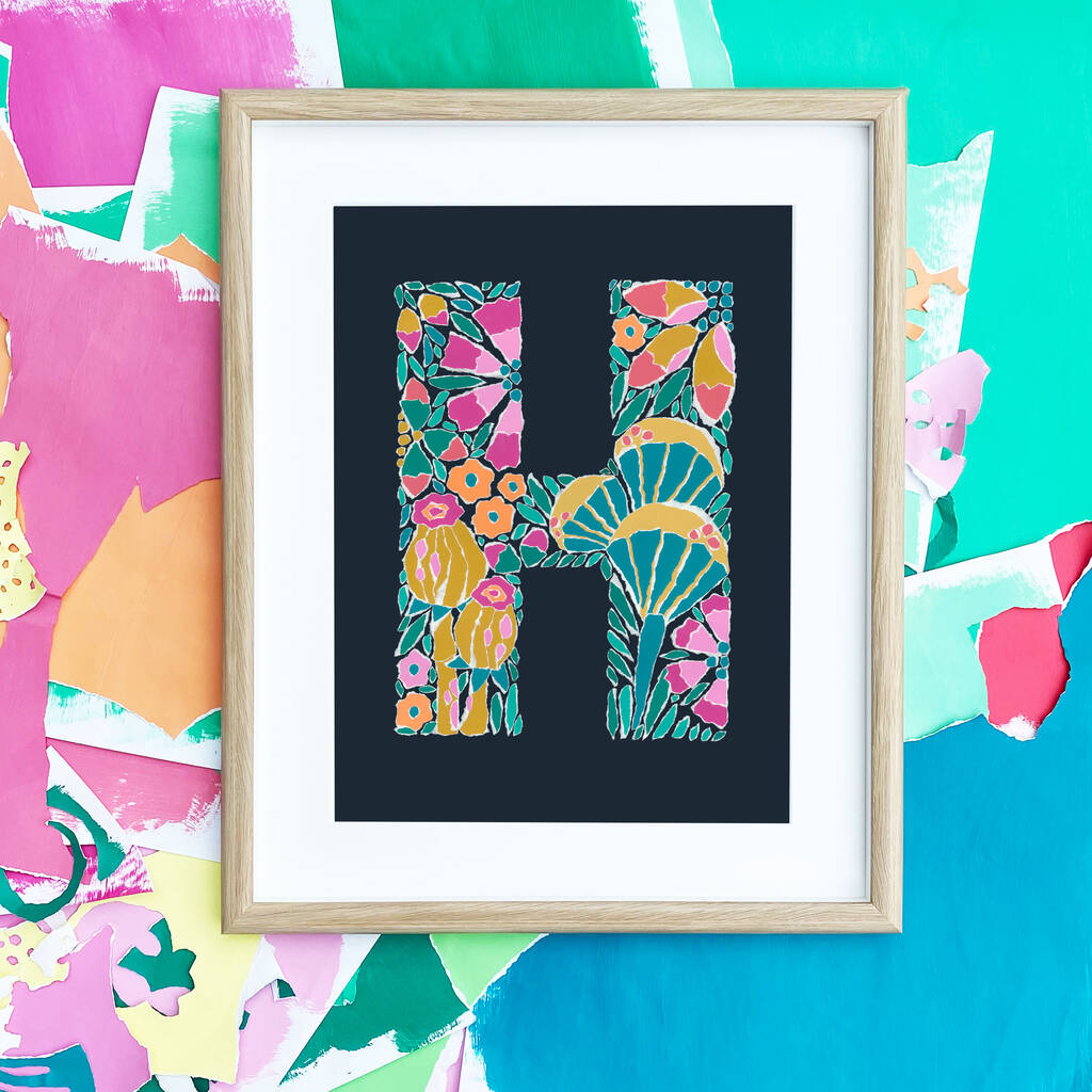 Letter H Original Artwork By jessica graham