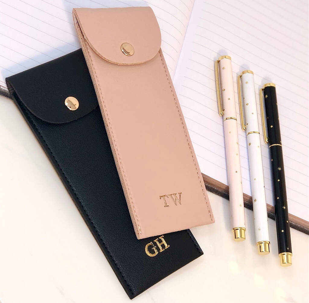Ballpoint Pen With Monogrammed Pouch By Lovethelinks ...