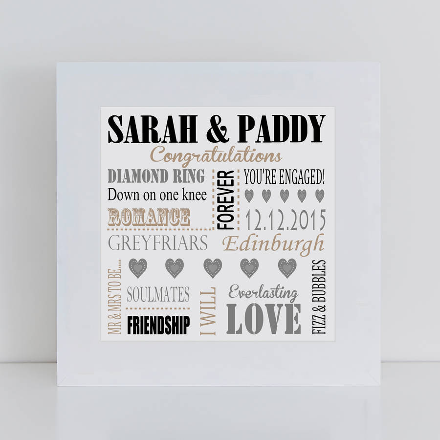 personalised engagement card by lisa marie designs | notonthehighstreet.com