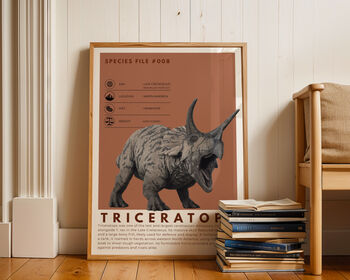 Triceratops | Dinosaur Art Print By Wild Print Studios
