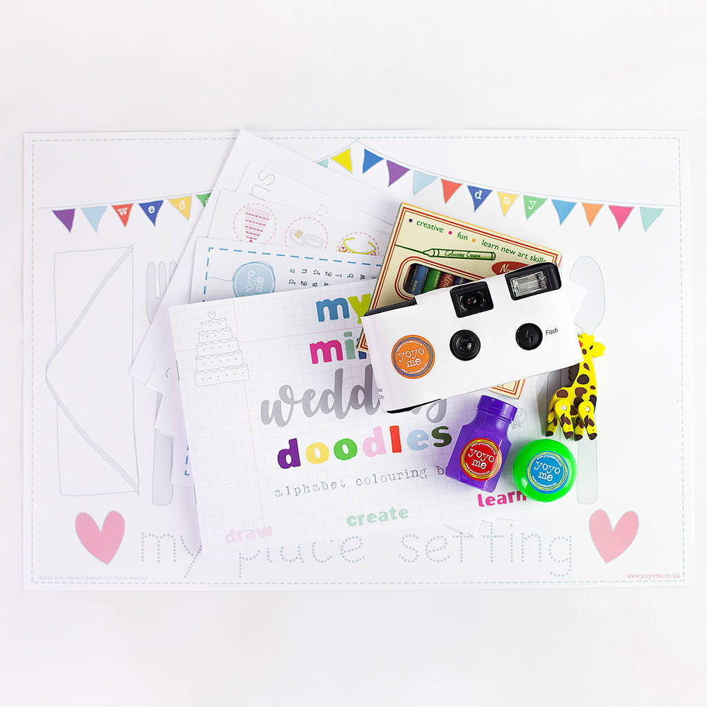 child's wedding activity box by yoyo-me | notonthehighstreet.com