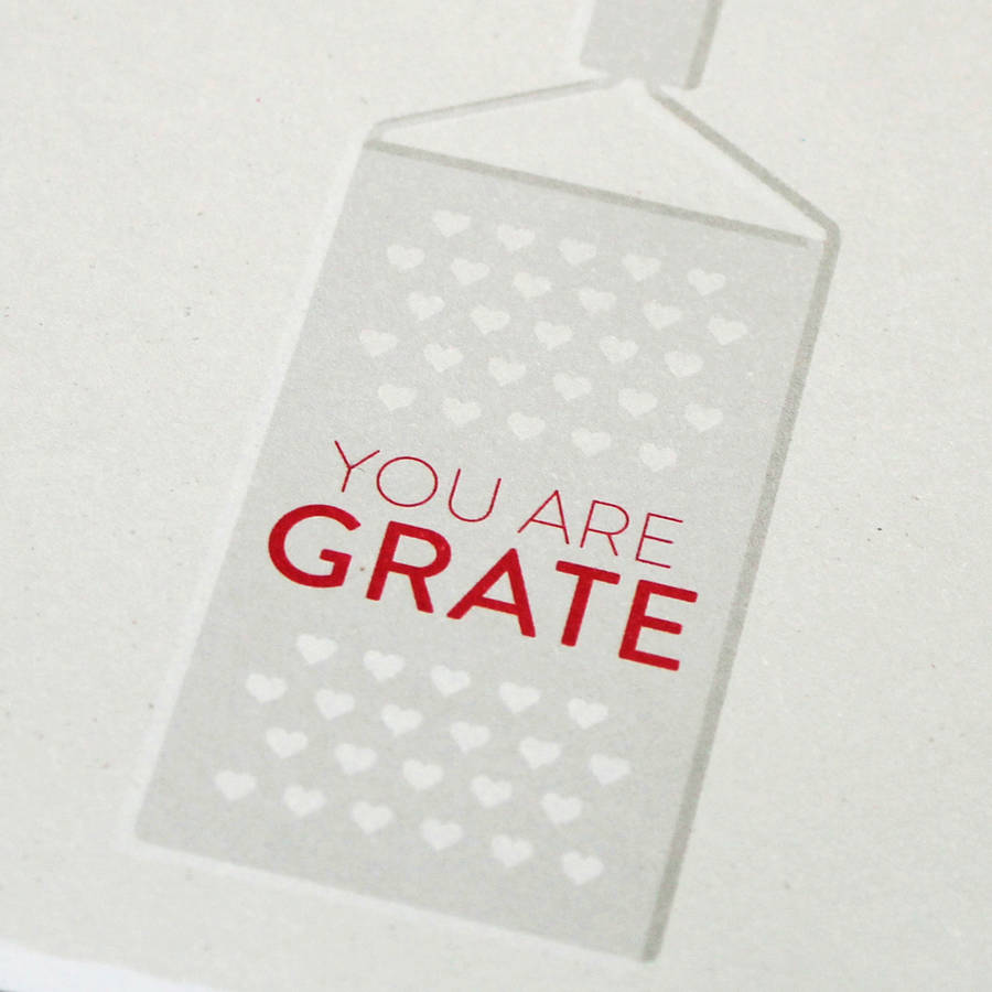 you are grate greeting card by duke & rabbit | notonthehighstreet.com