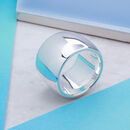 Chunky Sterling Silver Barrel Ring By Otis Jaxon | notonthehighstreet.com