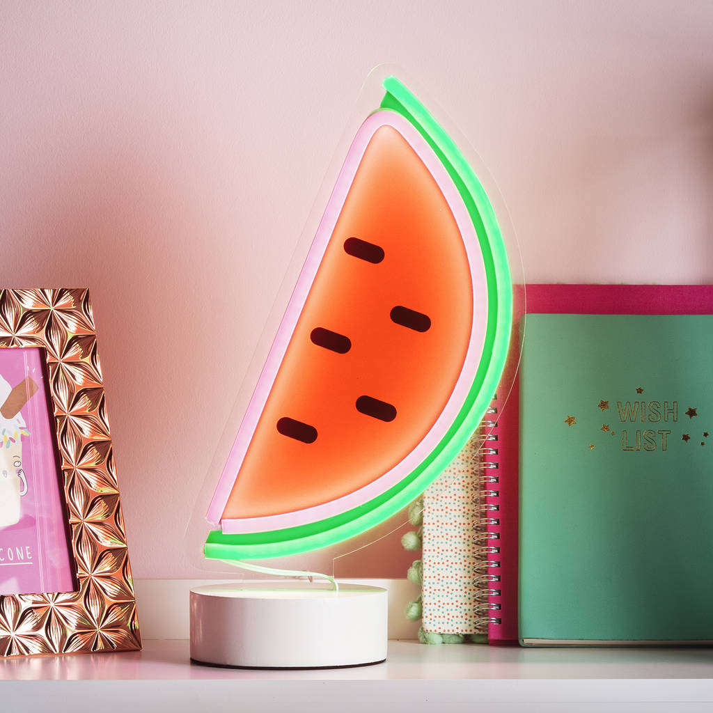 Watermelon Neon Table Light By Lights4fun | notonthehighstreet.com
