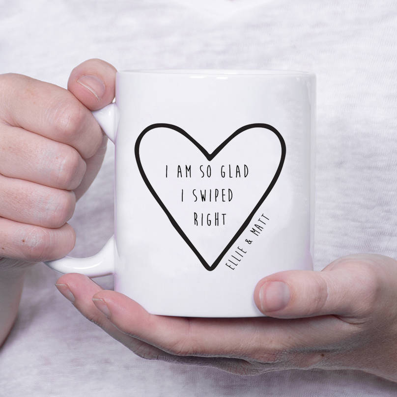 Personalised So Glad I Swiped Right Mug By Ellie Ellie