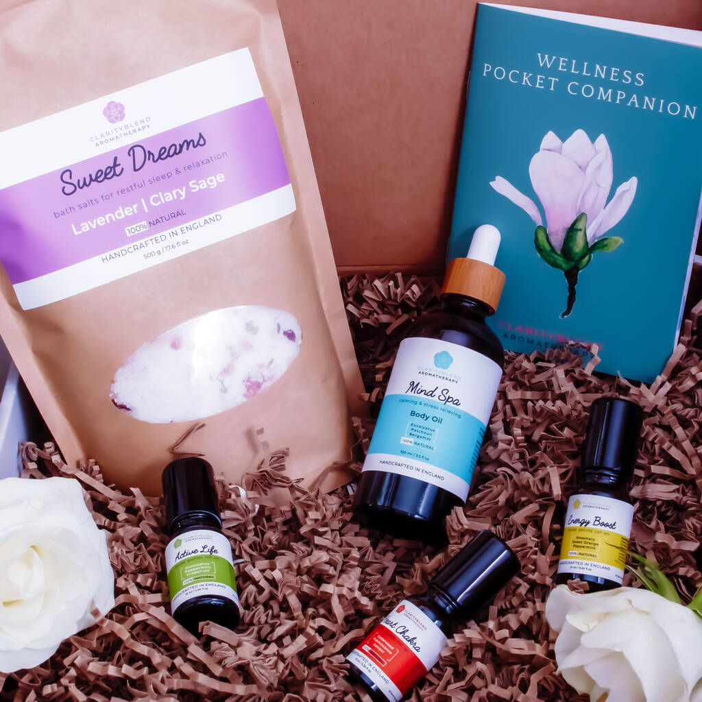 'botanical Aromatherapy' Luxury Pamper Gift Box By Clarity Blend ...