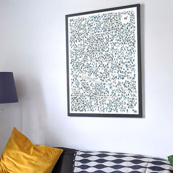 Large Detailed Illustrated Crowd Print By Elsa Rose Frere ...