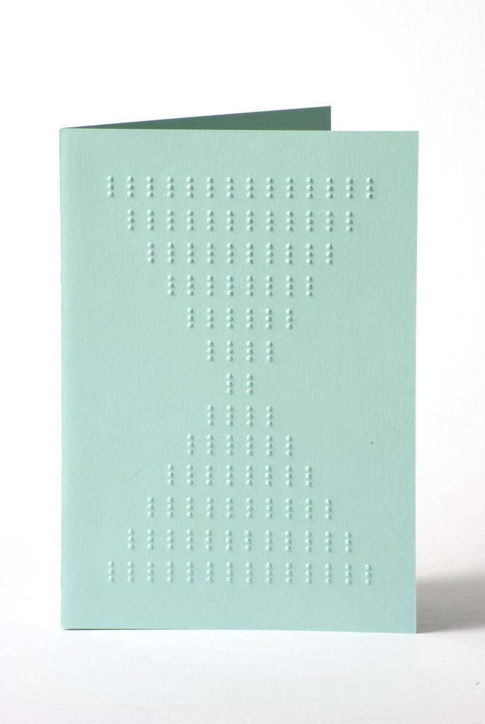 braille greeting card | jon | jade green by bethlaubraille ...