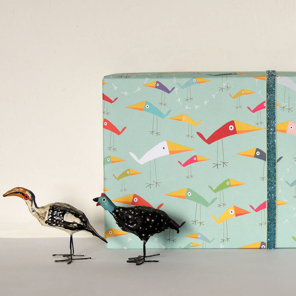 Birds Wrap Two Sheets By Kali Stileman Publishing | notonthehighstreet.com