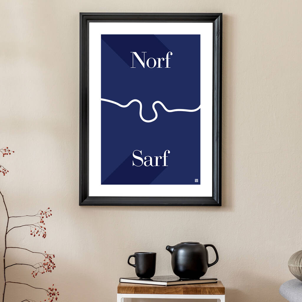 Norf Sarf Print By Just My Type