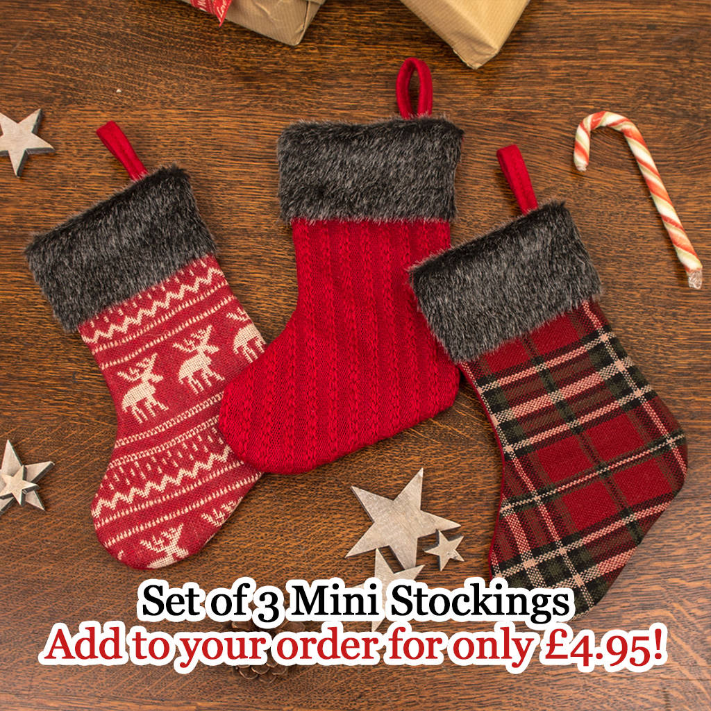 personalised country gingham christmas stockings by dibor ...