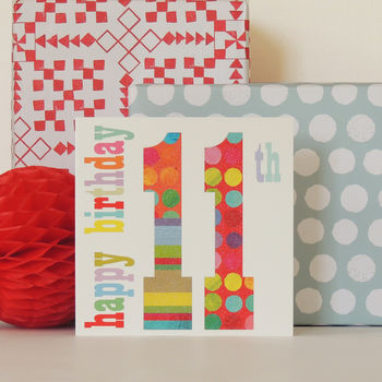 sparkly 11th birthday card by kali stileman publishing ...