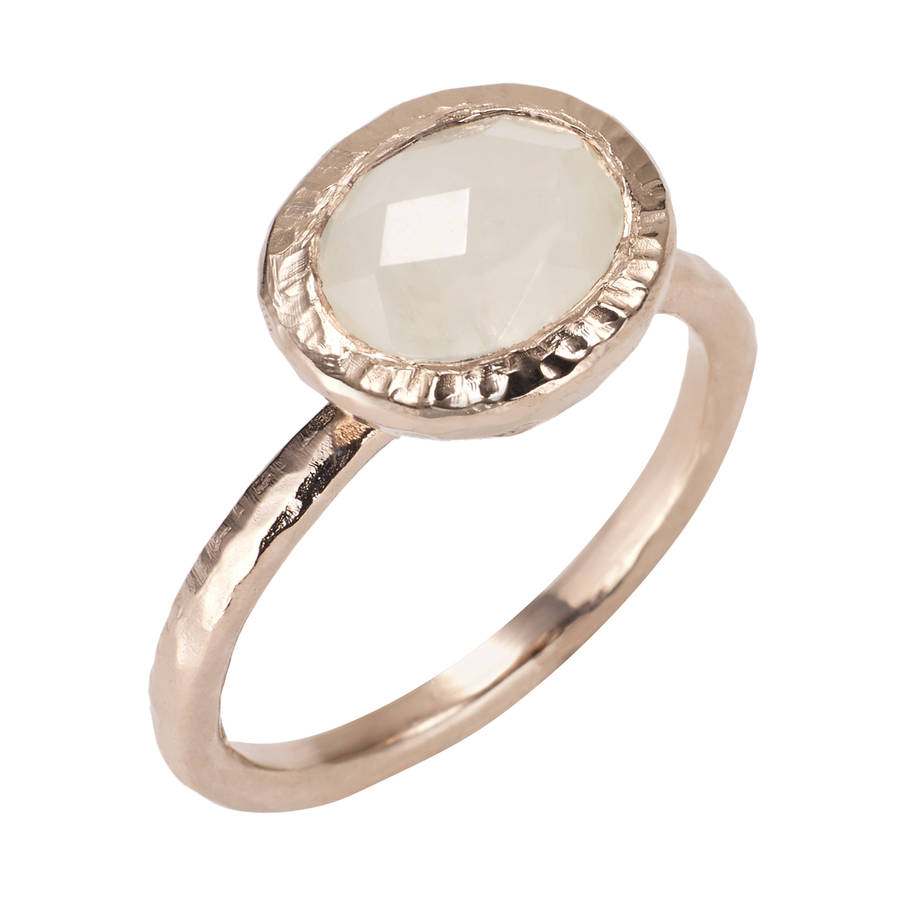 18ct gold vermeil gemstone stack ring by sharon mills london ...