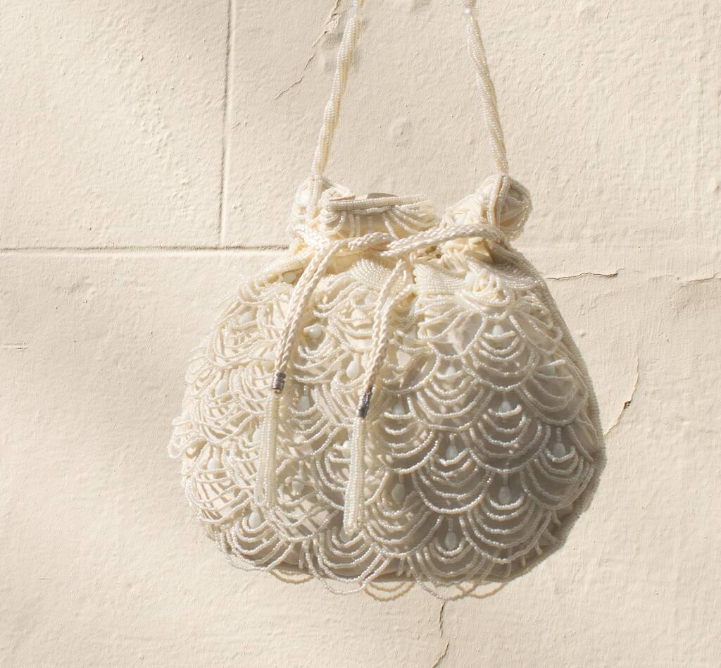 Leyana Potli Bag Off White By Atiya Choudhury