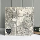 Personalised Memorial Location Map Printed On Wood By Northern Logic ...
