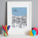 personalised oslo print by tessa galloway illustration ...