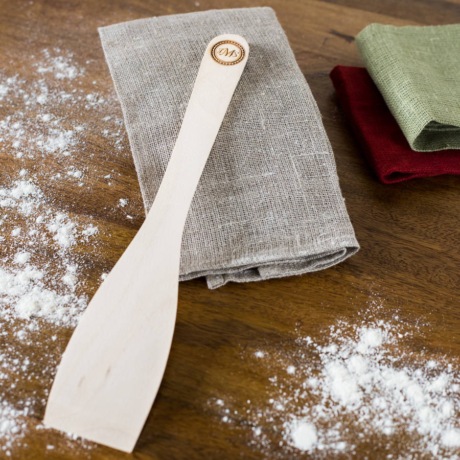 personalised spatula with initials by natural gift store ...