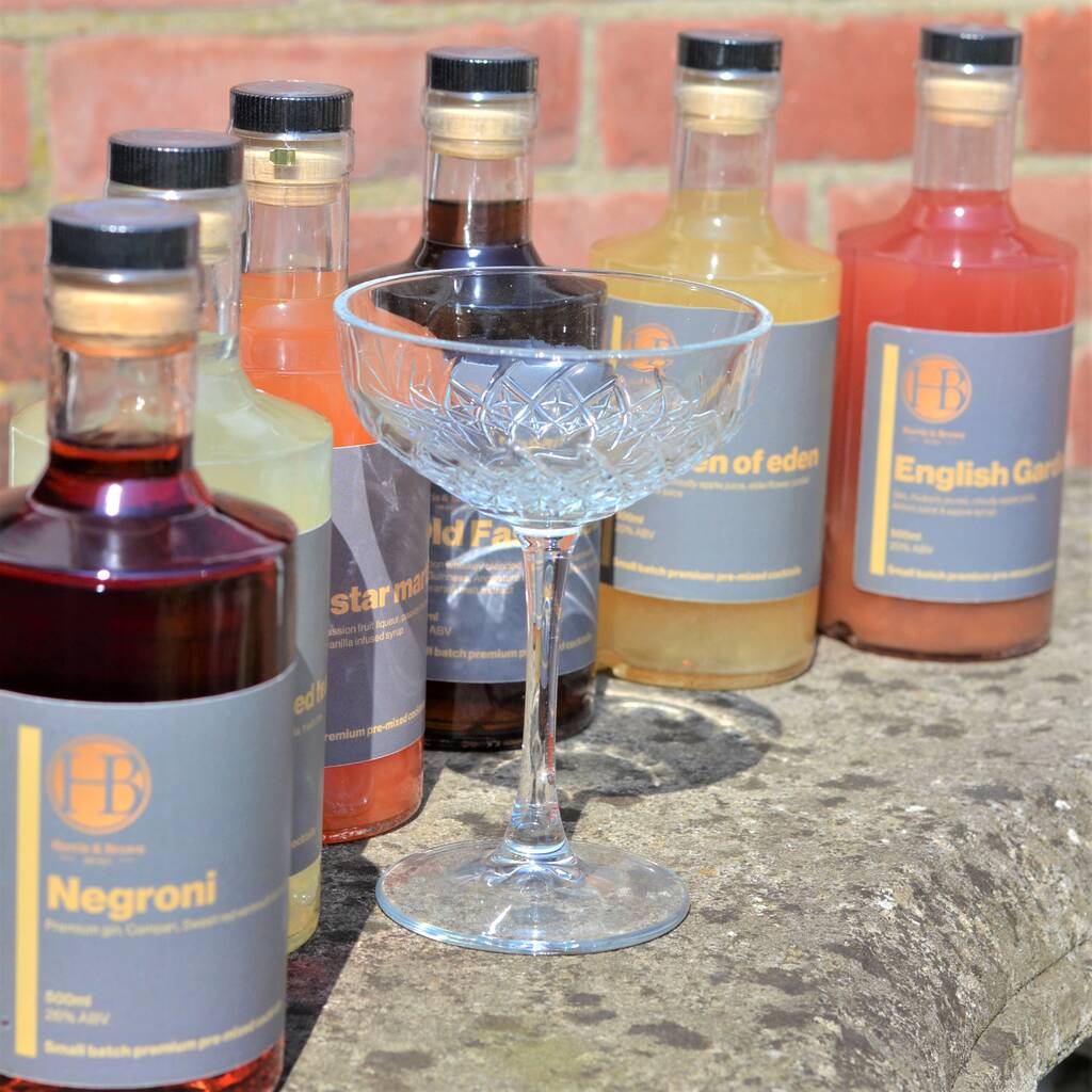 Negroni Pre Mixed Cocktail By Harris & Brown | notonthehighstreet.com