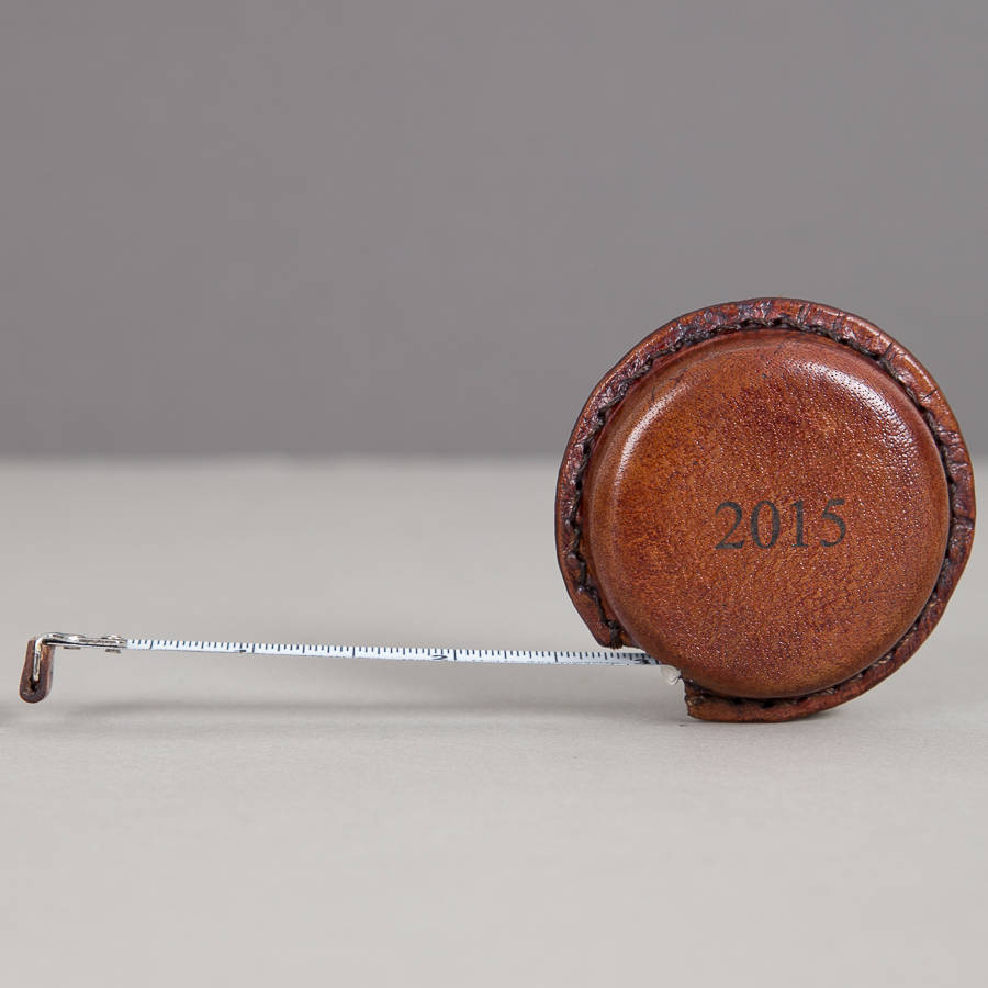 personalised leather tape measure by ginger rose | notonthehighstreet.com