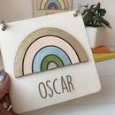 Personalised Rainbow Name Sign By Just Toppers | notonthehighstreet.com