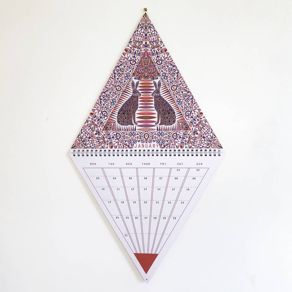 2022 Triangle Wall Calendar By Prism of Starlings | notonthehighstreet.com
