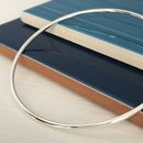 Handmade Plain Silver Bangle By Handmade By Helle | notonthehighstreet.com