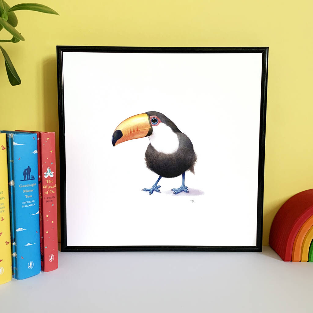 Illustrated Toucan Print By Little Blue Zebra | notonthehighstreet.com