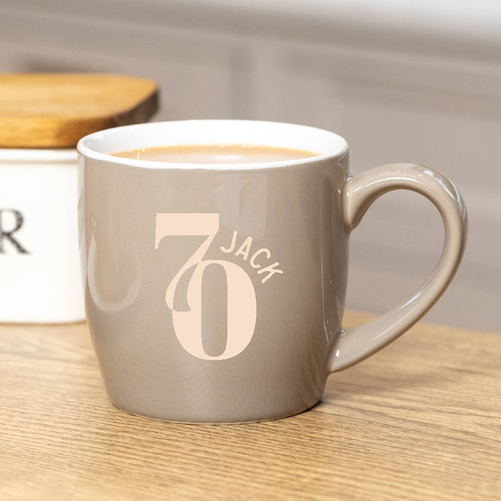 70th Birthday Personalised Mug By Becky Broome Notonthehighstreet
