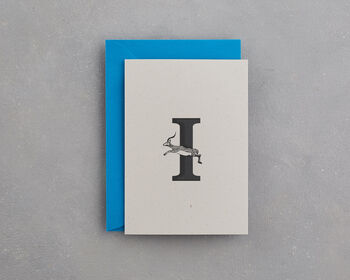 I Is For Impala, Alphabet Card By Wolf & Ink | notonthehighstreet.com