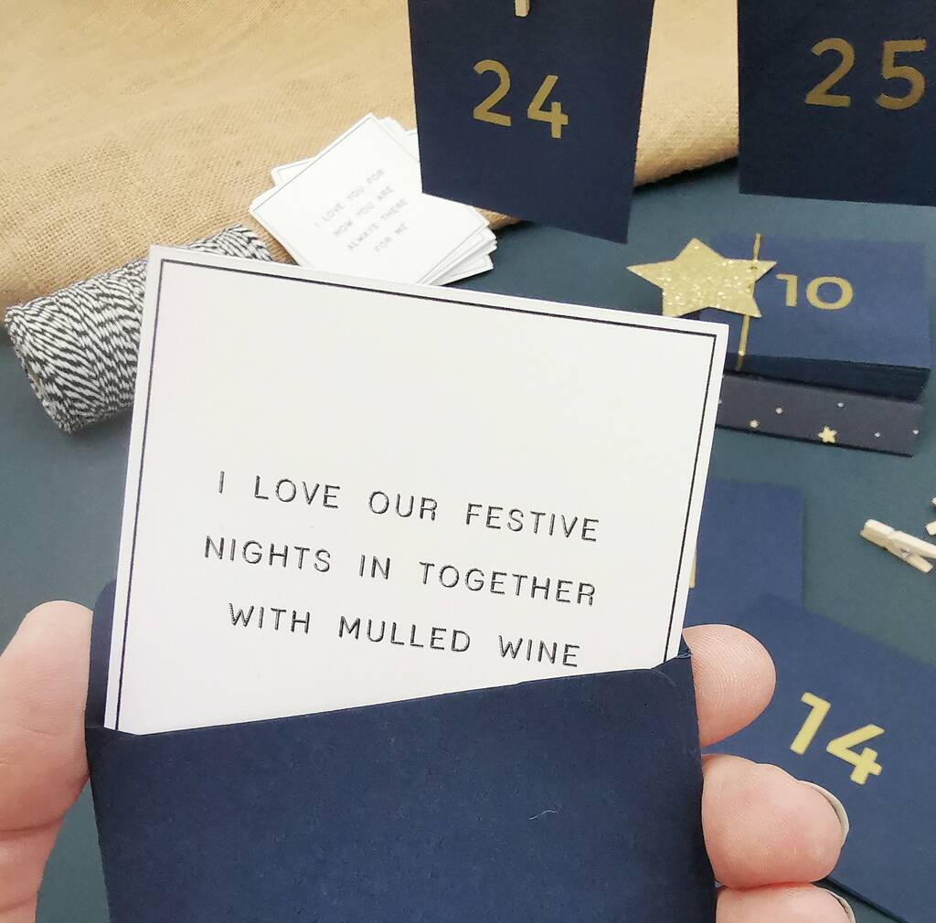 Personalised 'Things I Love About…' Advent Calendar By Posh Totty ...