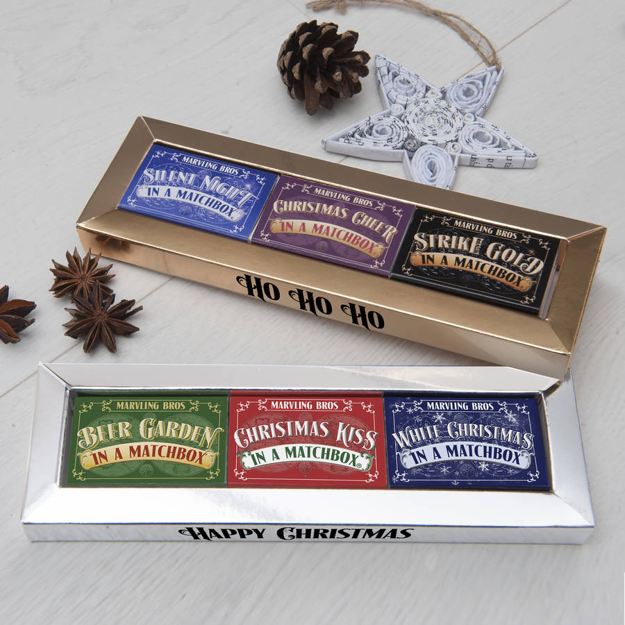 christmas matchbox gift set by marvling bros ltd. | notonthehighstreet.com