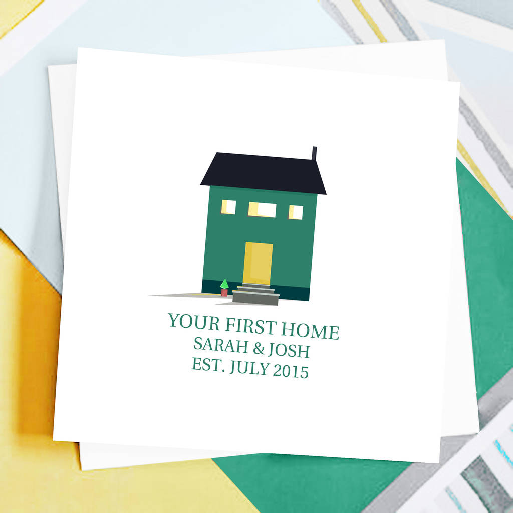 Personalised Your First Home Card By Rabal | notonthehighstreet.com