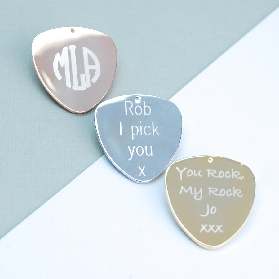 personalised contemporary guitar plectrum by penelopetom ...