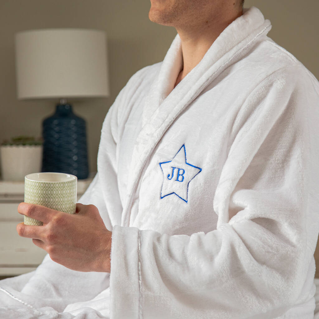Personalised Cotton Monogrammed Bathrobe By Duncan Stewart ...