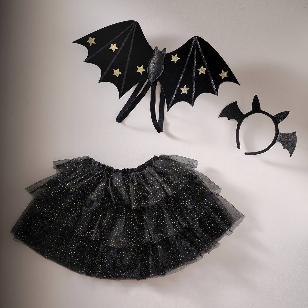Black And Gold Halloween Bat Wings By Ginger Ray | notonthehighstreet.com