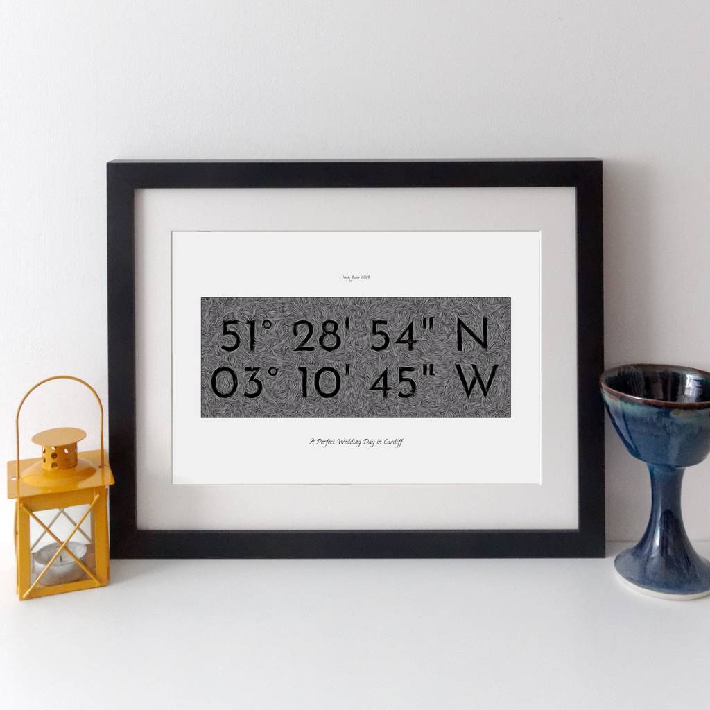 personalised coordinates special place print by elevencorners ...