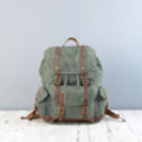 Waxed Canvas Backpack By Eazo | notonthehighstreet.com