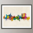 Reading Skyline Cityscape Art Print By Art Pause | notonthehighstreet.com