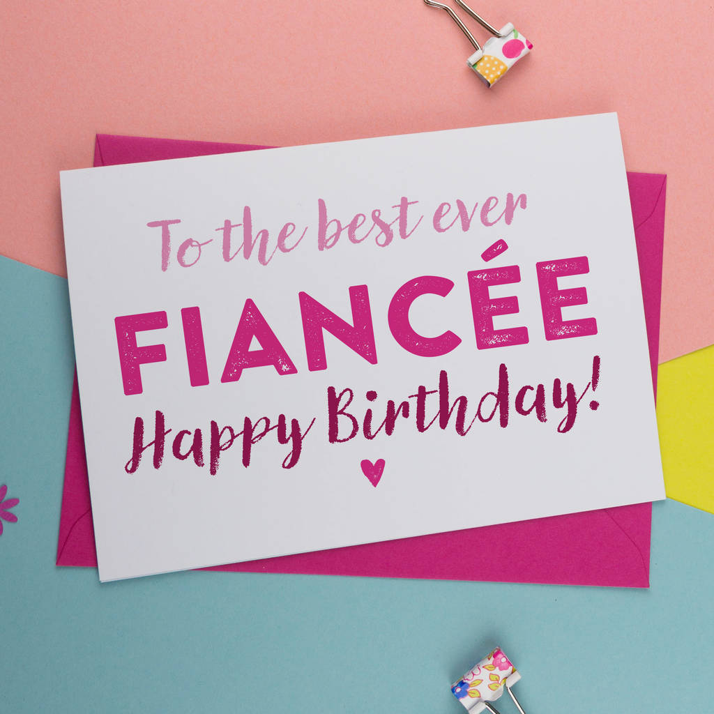 Birthday Card For Fiance In Pink Or Blue By A Is For Alphabet Birthday Card For Fiance In Pink Or Blue By A Is For Alphabet