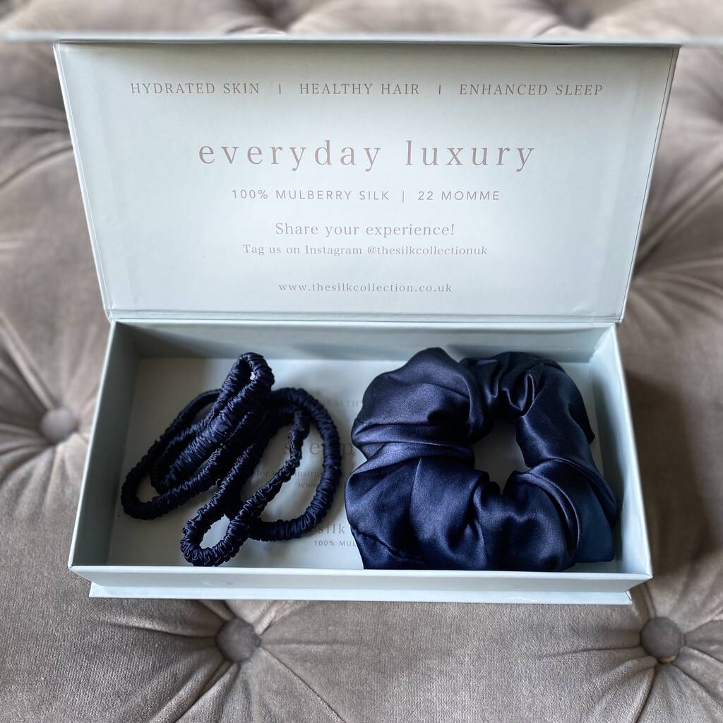 Mixed Mulberry Silk Scrunchies Gift Set By The Silk Collection ...