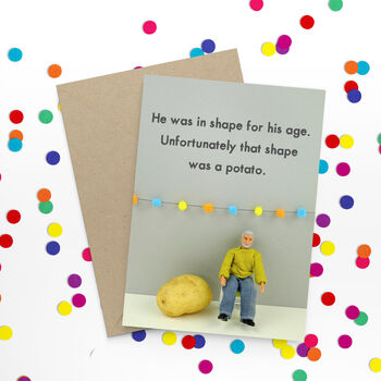 Potato Funny Birthday Card By Bold & Bright | notonthehighstreet.com
