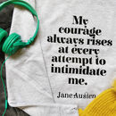 Jane Austen ' My Courage Always Rises' Sweatshirt By Bookishly ...
