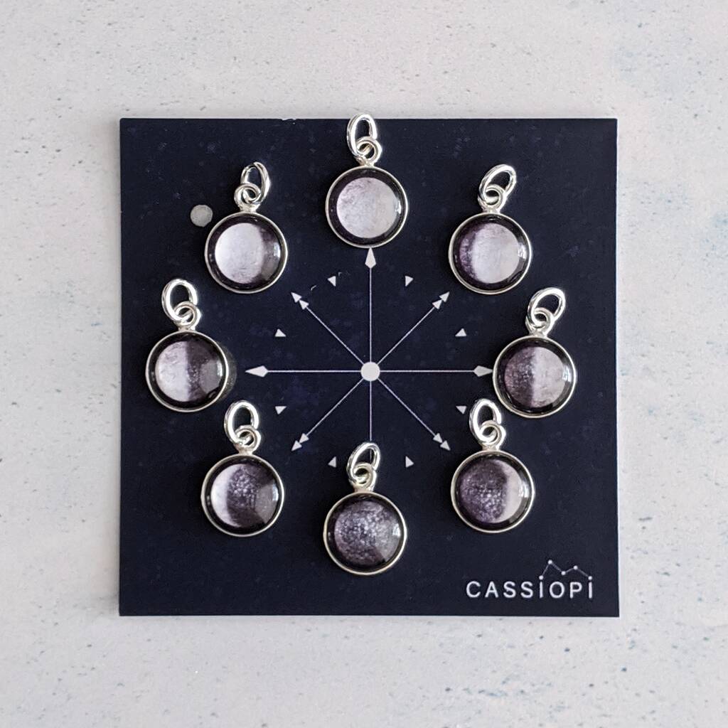 Personalised Moon Phase Charm By Cassiopi | notonthehighstreet.com
