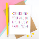 Sending You Hugs Card By Joanne Hawker | notonthehighstreet.com