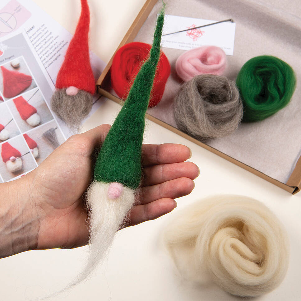 Needle Felting Kit Scandi Gnomes By Bergin & Bath | notonthehighstreet.com