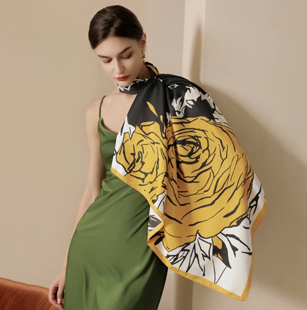 Floral Large Multi Colour Scarf By GY Studios | notonthehighstreet.com