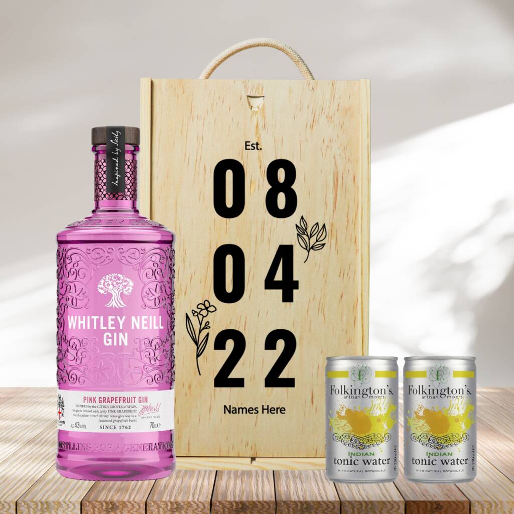 Personalised Whitley Neill Gin Anniversary Gift Set By Beerhunter