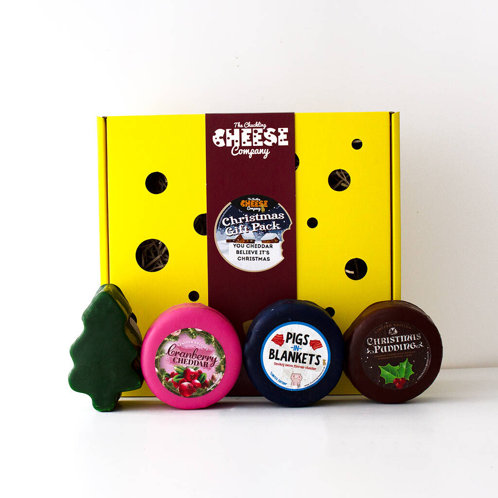 You Cheddar Believe It! Christmas Cheese Gift Box By The Chuckling ...