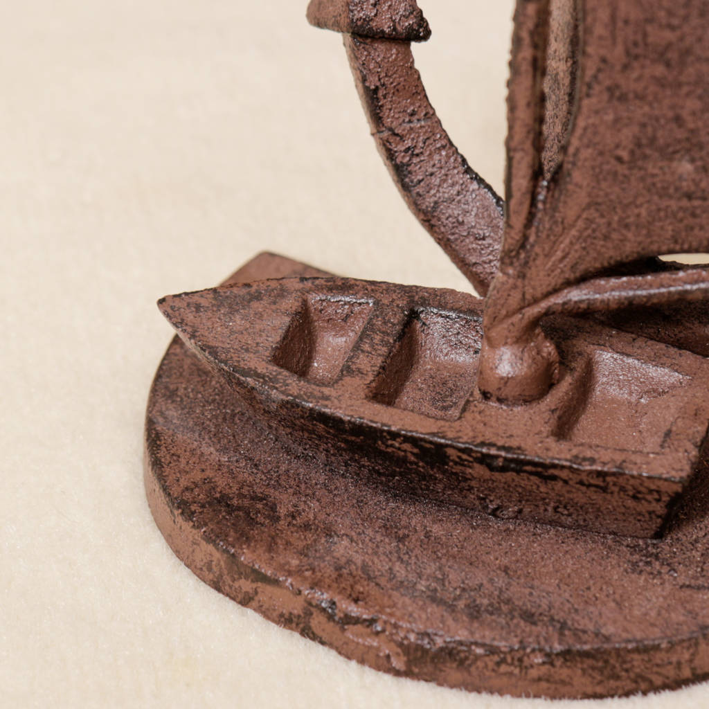 cast iron nautical anchor door stop by dibor | notonthehighstreet.com